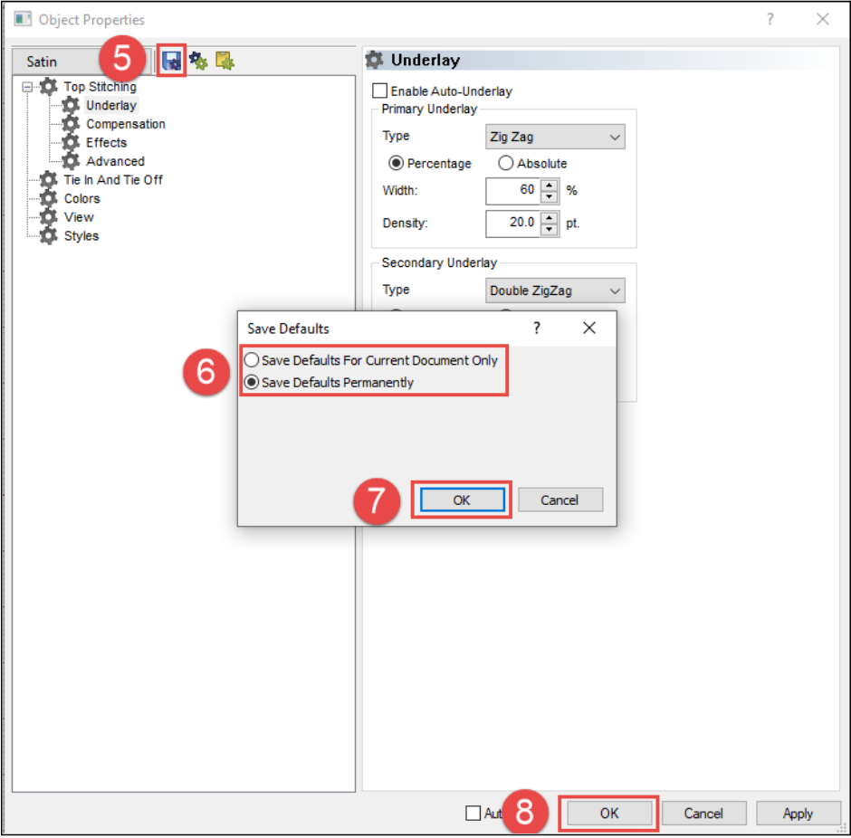 Changing Default Underlay Settings in DesignShop v11 – MELCO Help Center