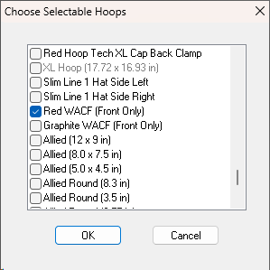 Selecting Cap Frame in Bravo OS Lite – MELCO Help Center