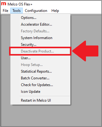 Cannot Deactivate Melco Software (Grayed Out Option) – MELCO Help Center