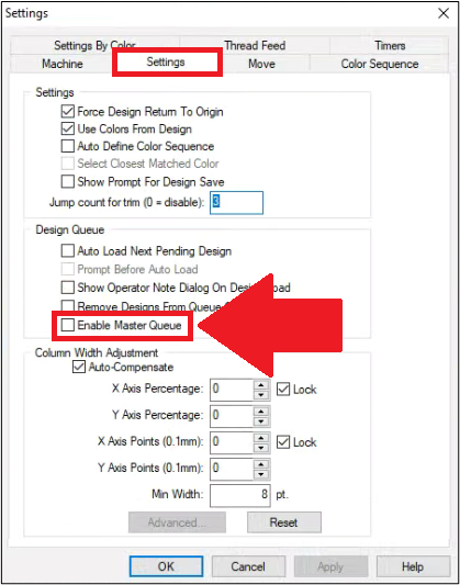 DesignShop is not sending design to Operating Software – MELCO Help Center