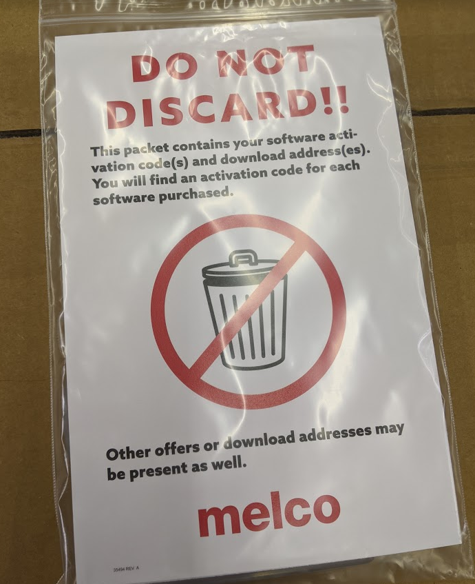 Melco Software Packaging – MELCO Help Center